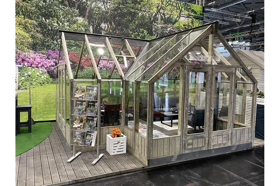 Orangerie Holzgewächshaus Emilia - Neuheit online kaufen bei Olerum